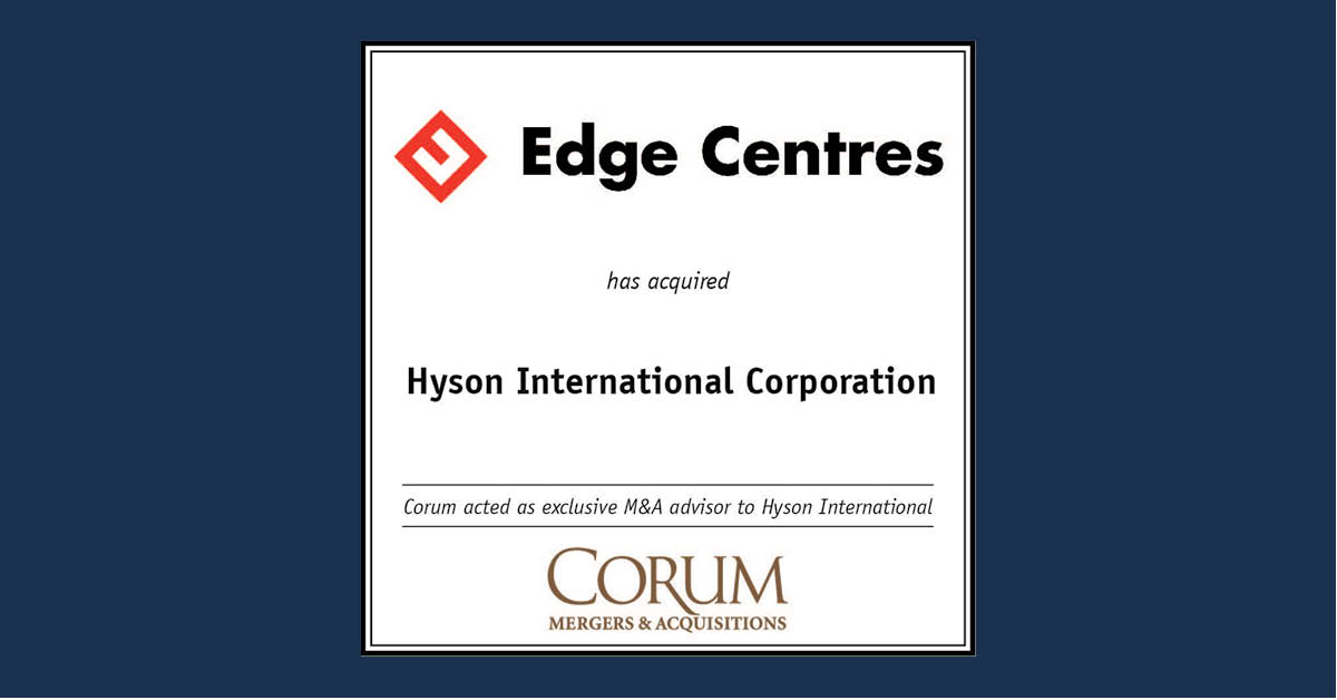 Edge Centres Continues Geographic Expansion with Corum Client, Hyson ...